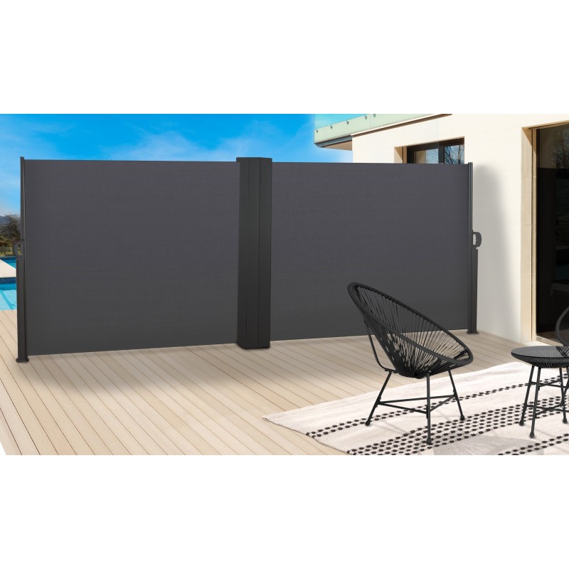 Paravent rétractable double 1.6x2.5 m an Guyane | Cateco